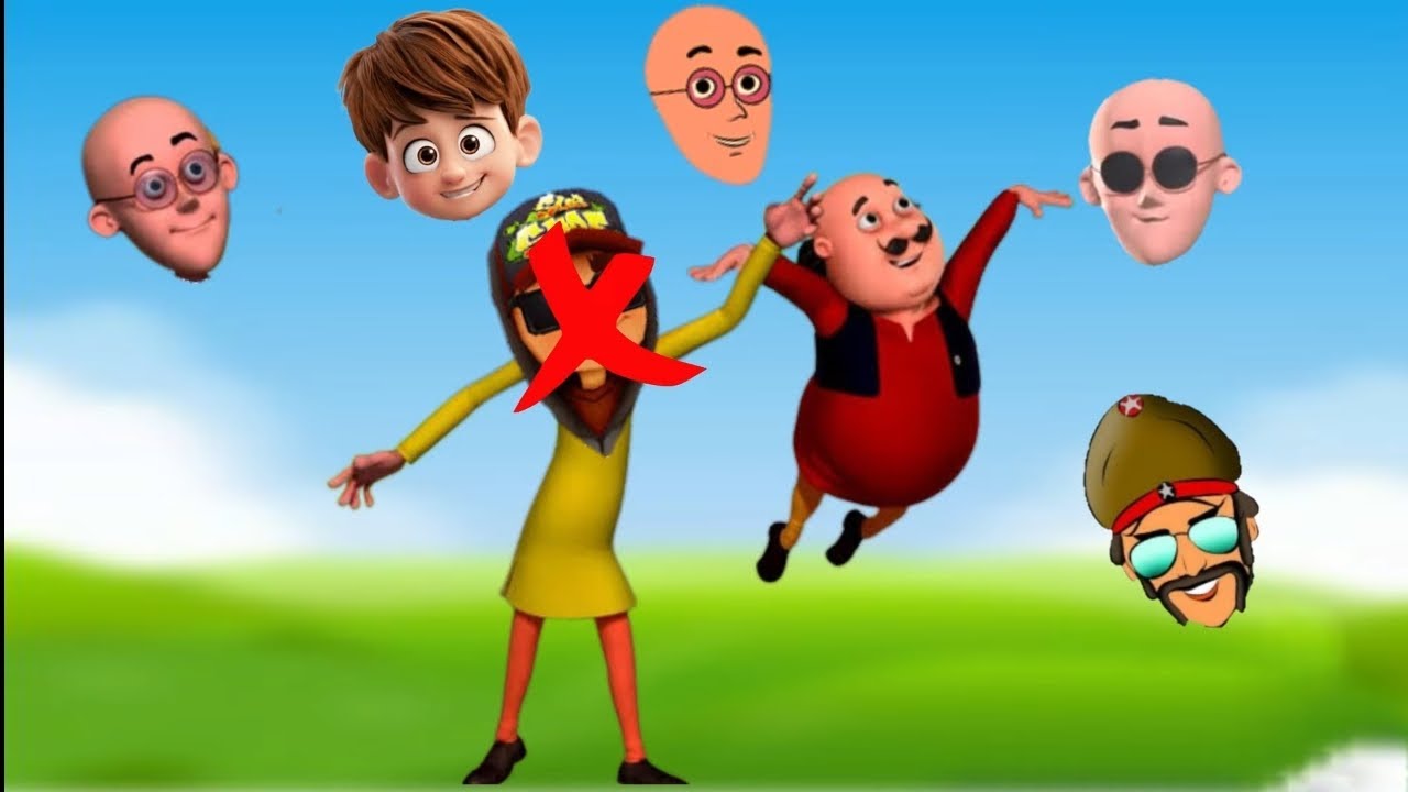 Guess the right head of patlu body #headpuzzlegame #cartoon - YouTube