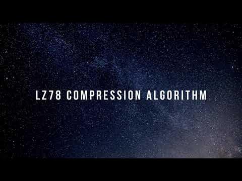 LZ78 Compression Algorithm - Data compression techniques - CST446 - YouTube
