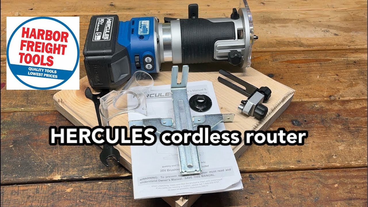 HERCULES cordless router - review - YouTube