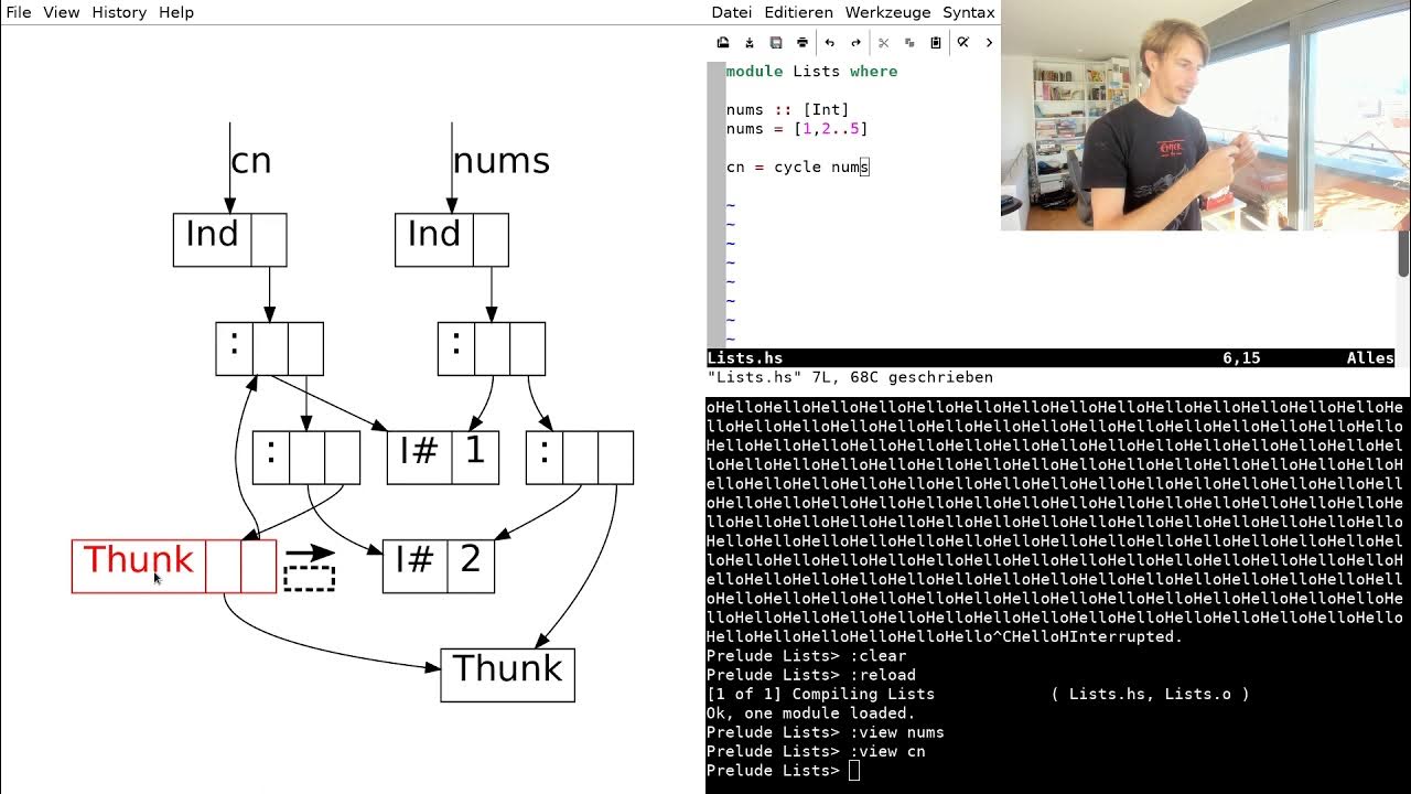 Screencast: The two kinds of infinite lists in Haskell - YouTube