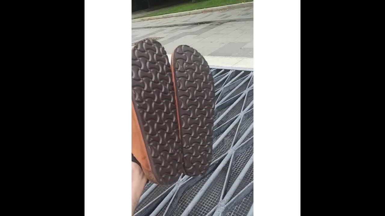 Подошва - протектор для сандалий birkenstock - YouTube