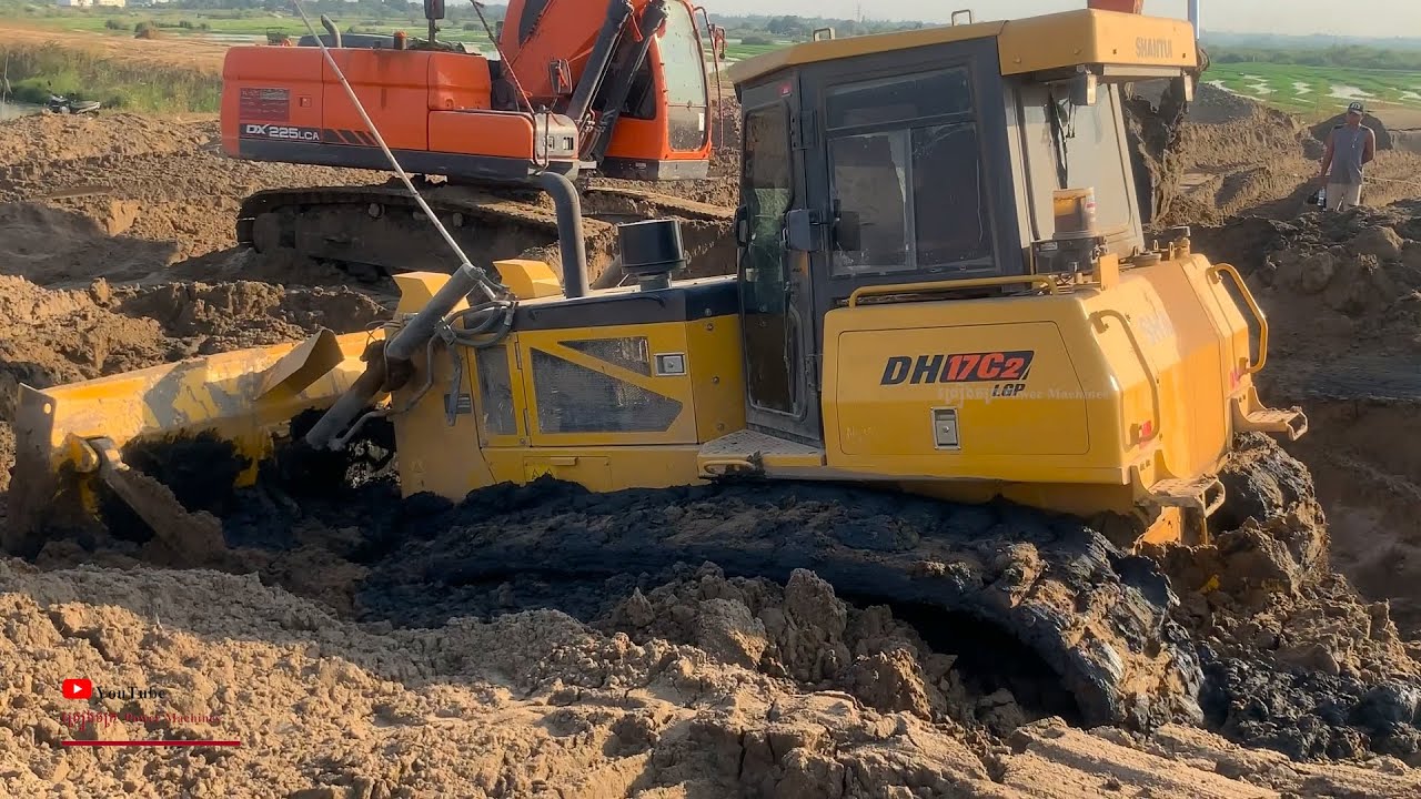 Unexpected Stuck Dozer Rental Disaster Accident Buried In Mud Removed ...