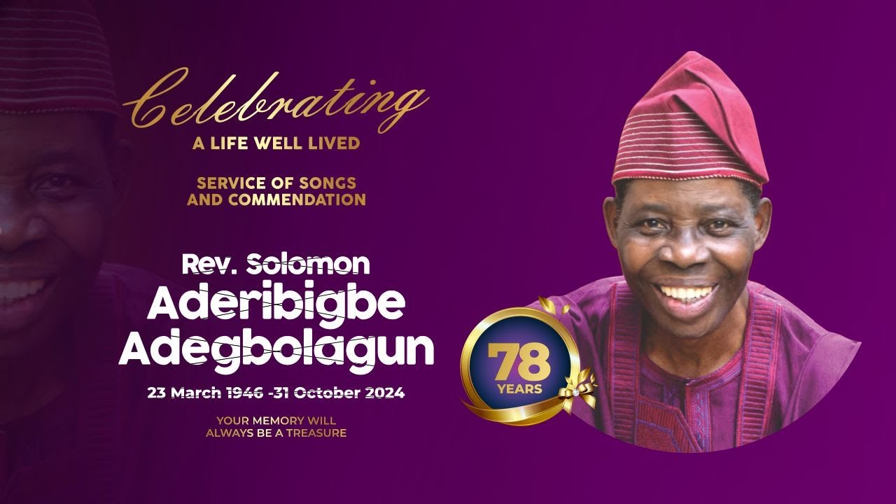 REV. SOLOMON ADERIBIGBE ADEGBOLAGUN - YouTube
