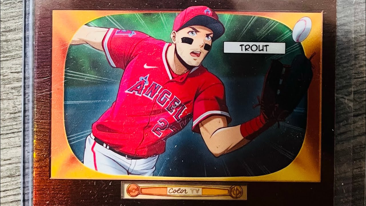 MLB BREAK # 896 Anime Mike Trout Money Gun💵💵💵 - YouTube