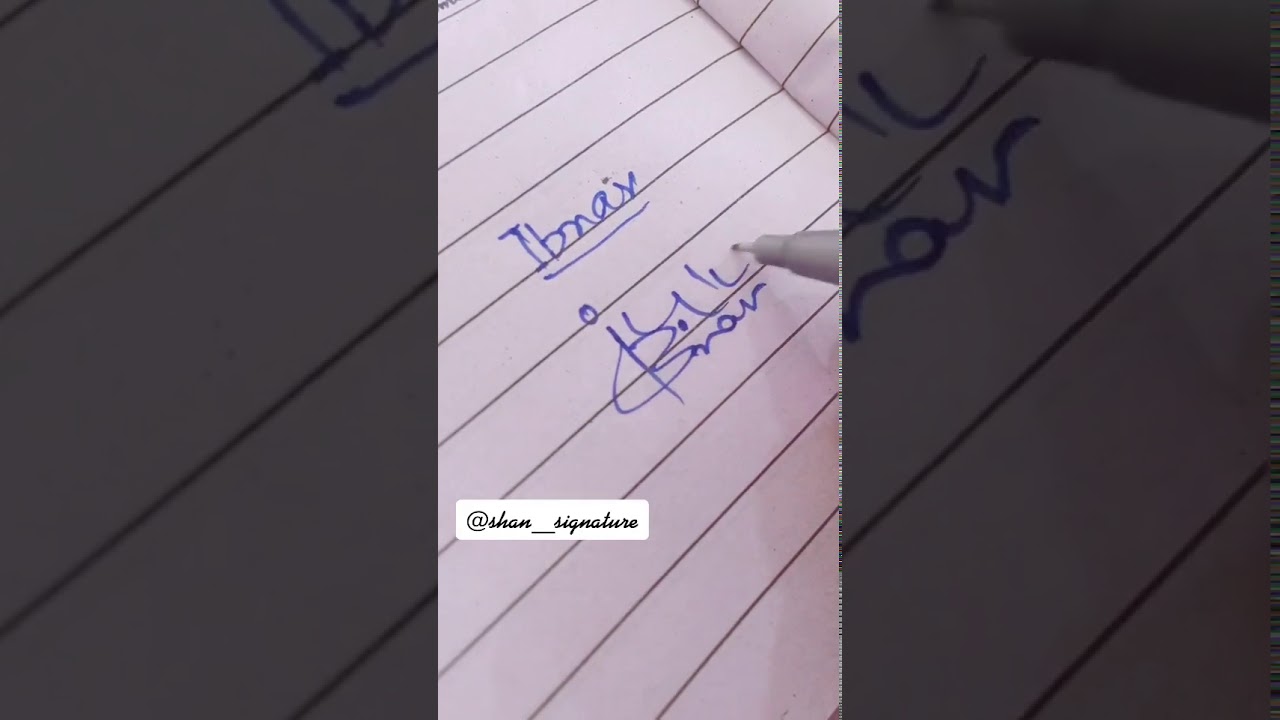 Signature for Ibrar - YouTube