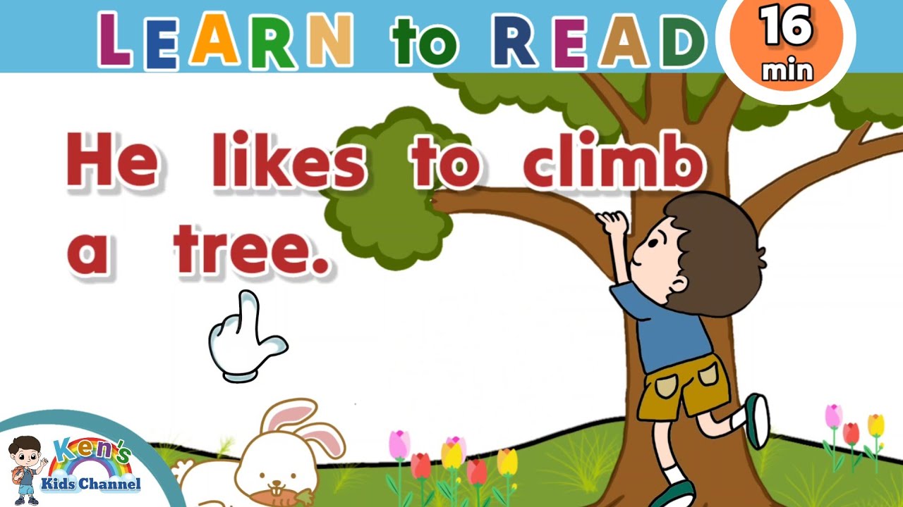 Reading Simple Sentences "He likes", "She likes", and "I like ...