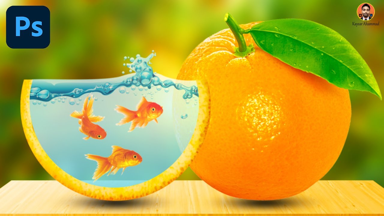 Orange Fish Photo Manipulation in Adobe Photoshop | Kaysar Ahammad ...