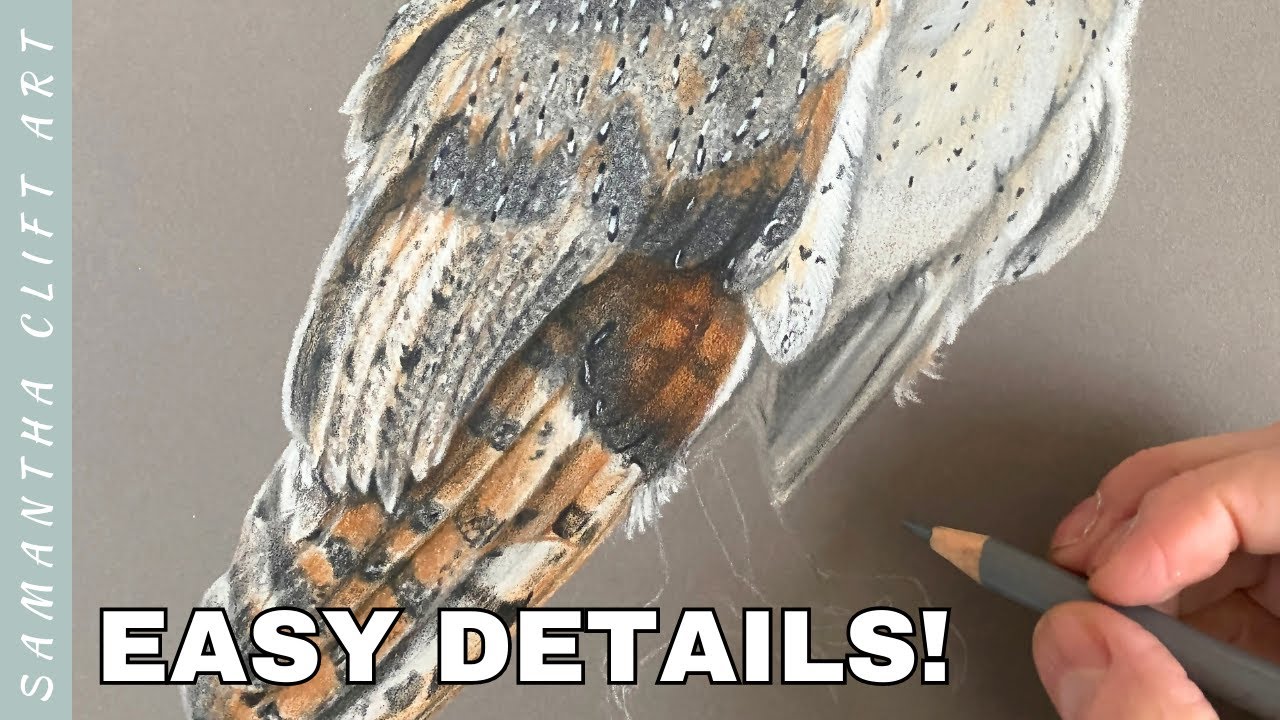 Easy Details in Coloured Pencil - It doesn't take as long as you think ...