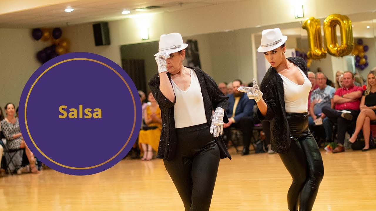 Salsa Show Dance at Ultimate Ballroom Dance Studio - YouTube