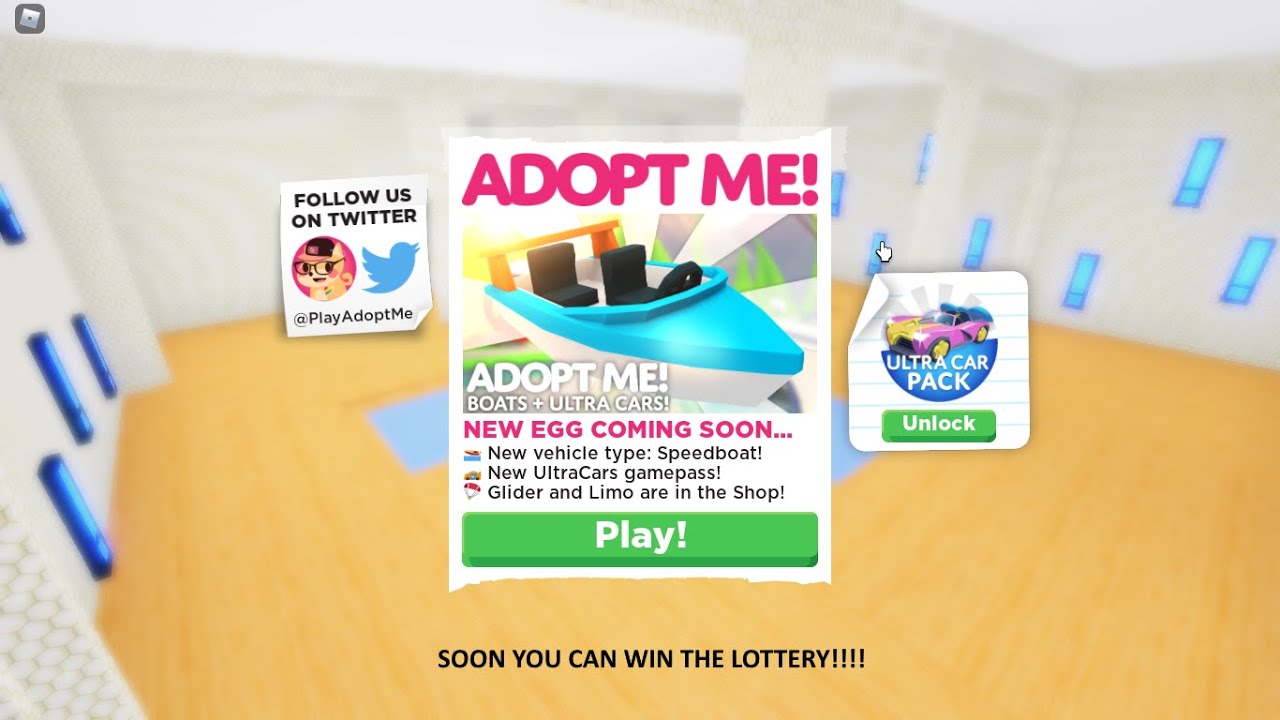 Roblox: adopt me LOTTERY UPDATE! - YouTube