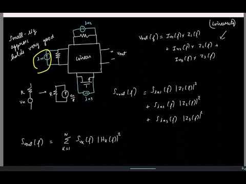 Lecture 30: Noise in MOSFETs; Input referred noise voltage and current; Noise calc. in CS & CG ...