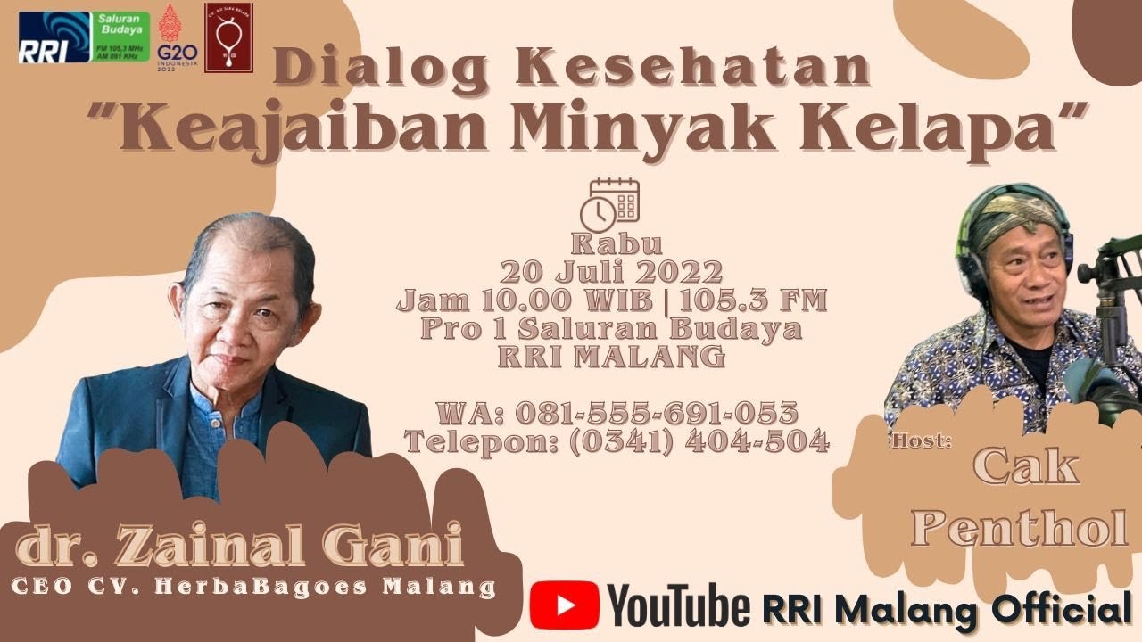 RRI MALANG PRO SB - DIALOG KESEHATAN - YouTube