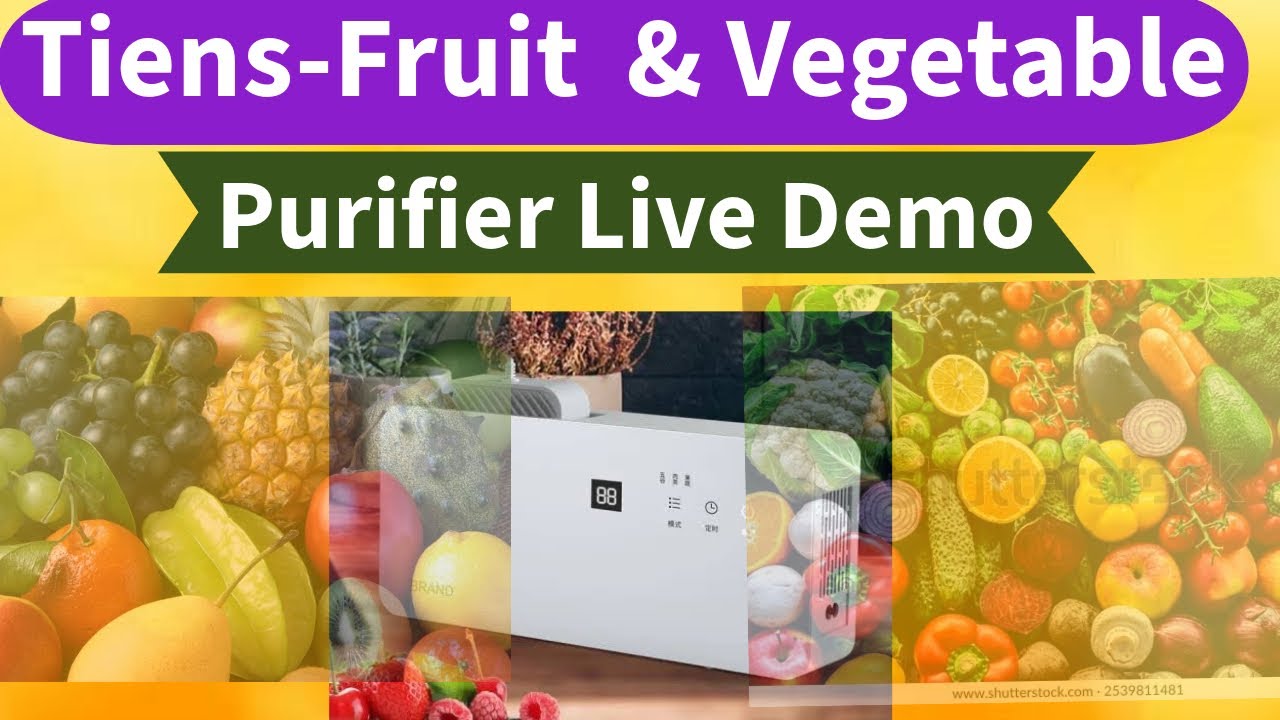 Tiens-Fruit & Vegetable Purifier Live Demo - YouTube
