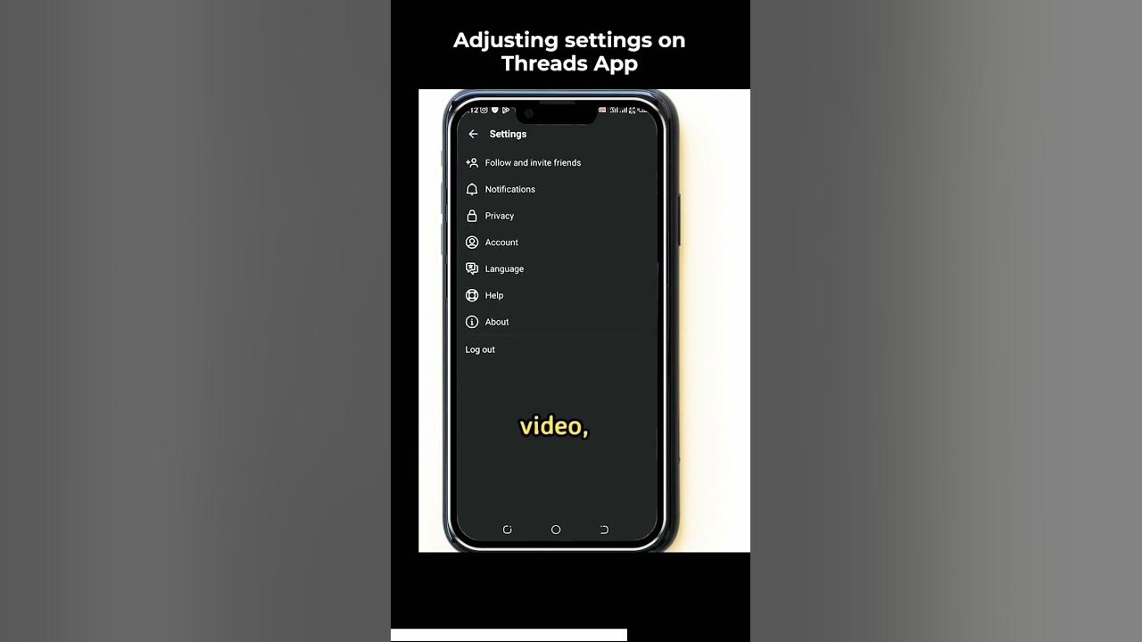 Threads App Settings - YouTube
