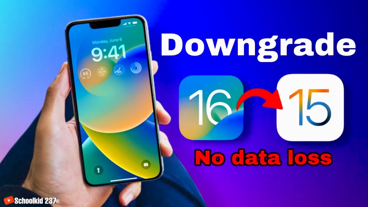How to Downgrade iOS 16 to iOS 15 without Losing Data - YouTube