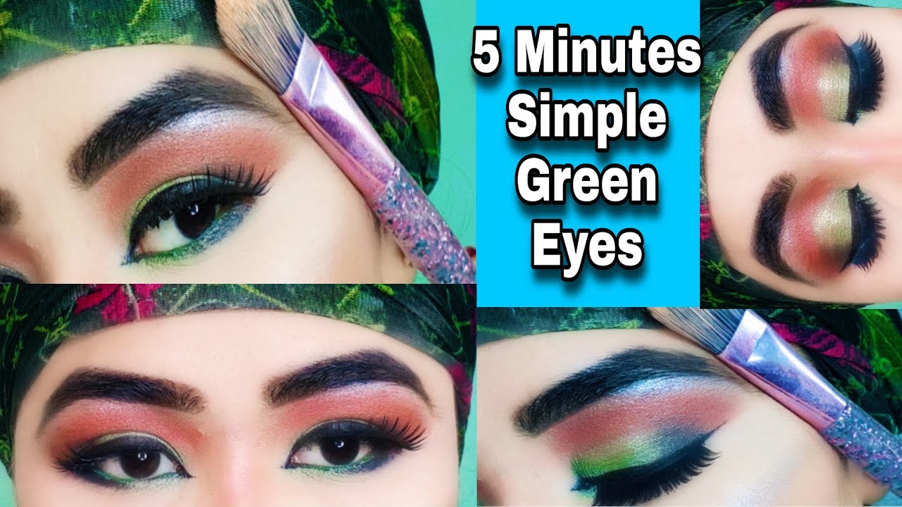 Simple green eye makeup tutorial || For Beginners || #shadiseason || by ...