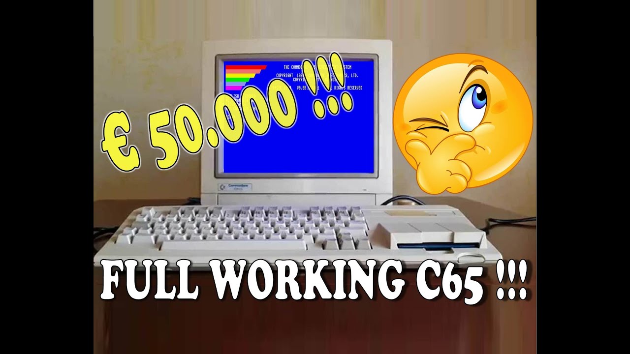 FULL WORKING C65 (C64DX)!!! Commodore 65 FUNZIONANTE !!! - YouTube