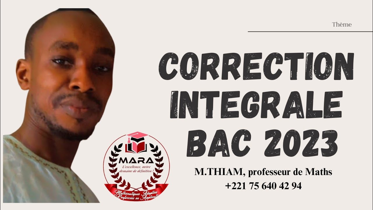BAC 2023 : Correction du Sujet de TS2 - YouTube