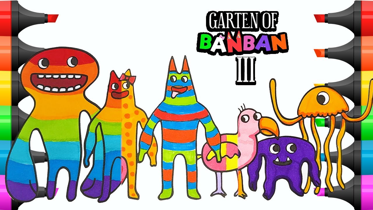 Garten of Banban 3 NEW Coloring Pages Special Coloring Edition How to ...