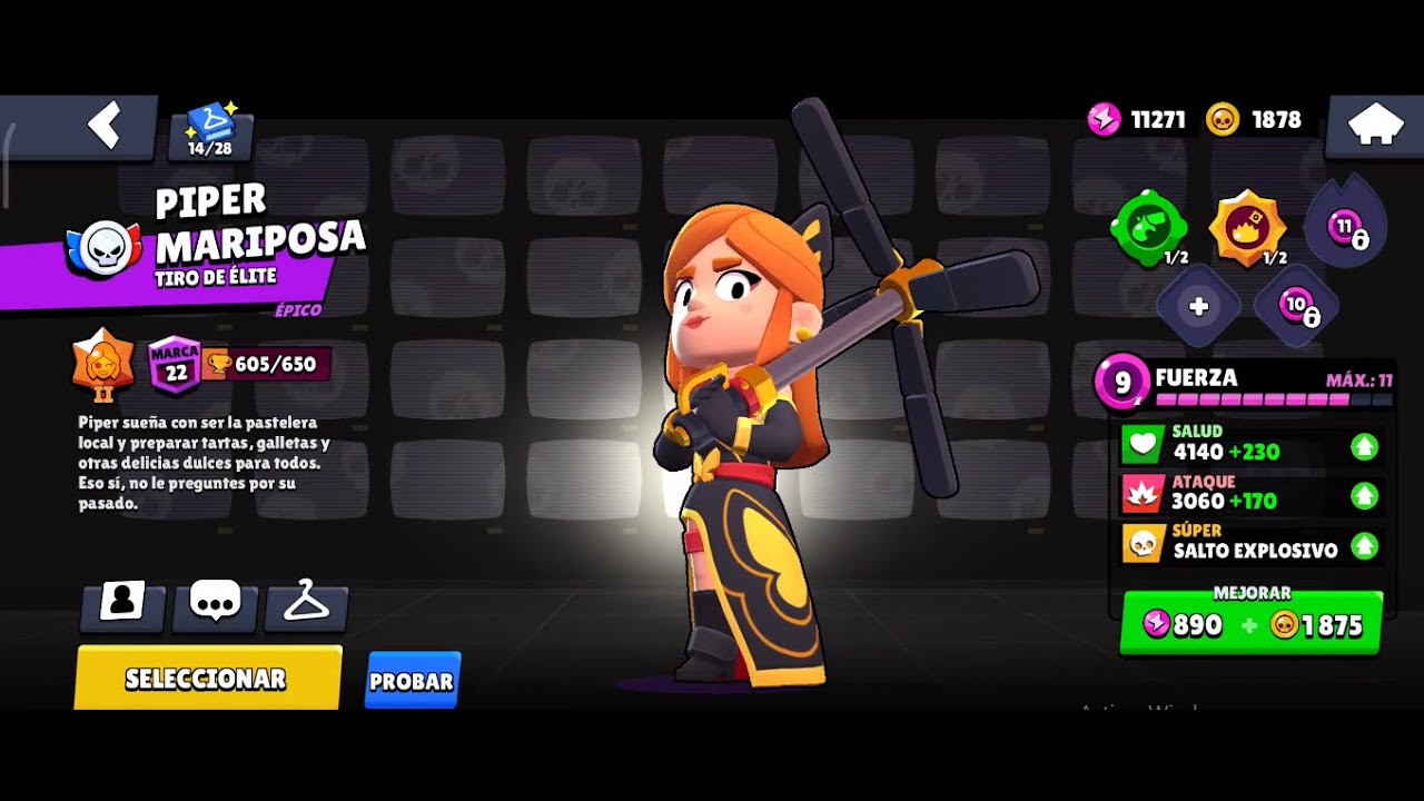 Consegui a Piper Mariposa... BRAWL STARS - YouTube