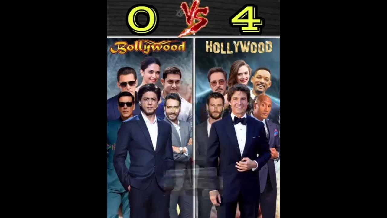 Bollywood Vs Hollywood Movies Comparison // #bollywood #hollywood - YouTube