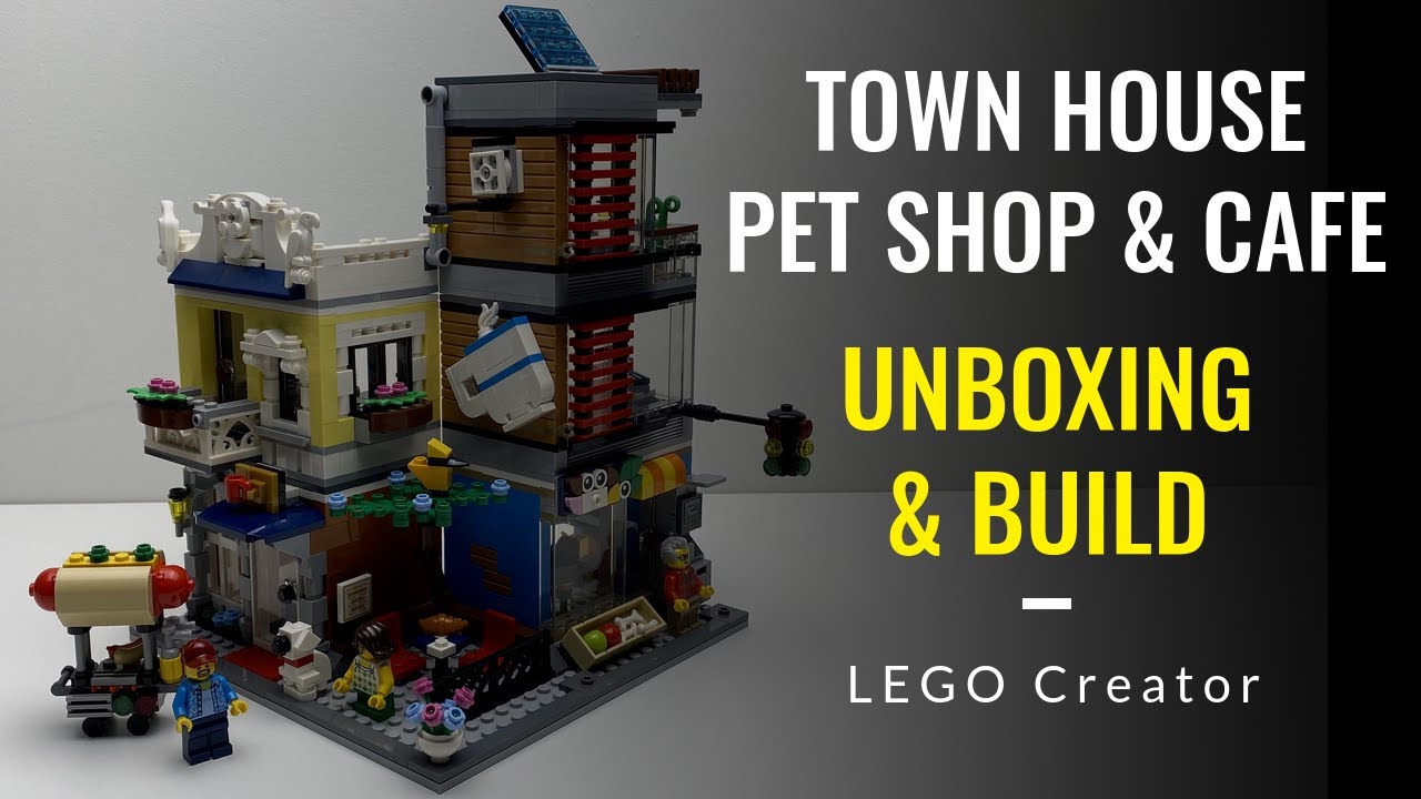 LEGO Creator Townhouse Pet Shop & Cafe Set 31097 Unboxing and Build ...