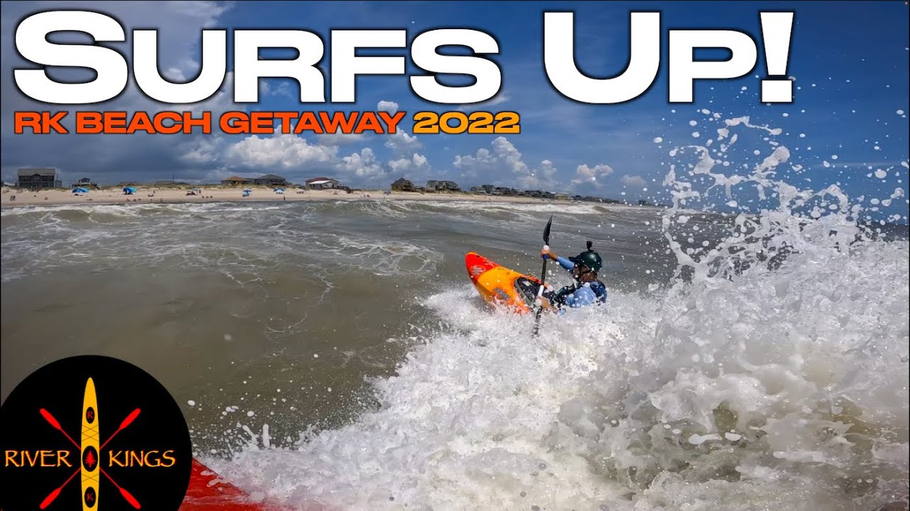 Surfing Kayaks in the Ocean - YouTube