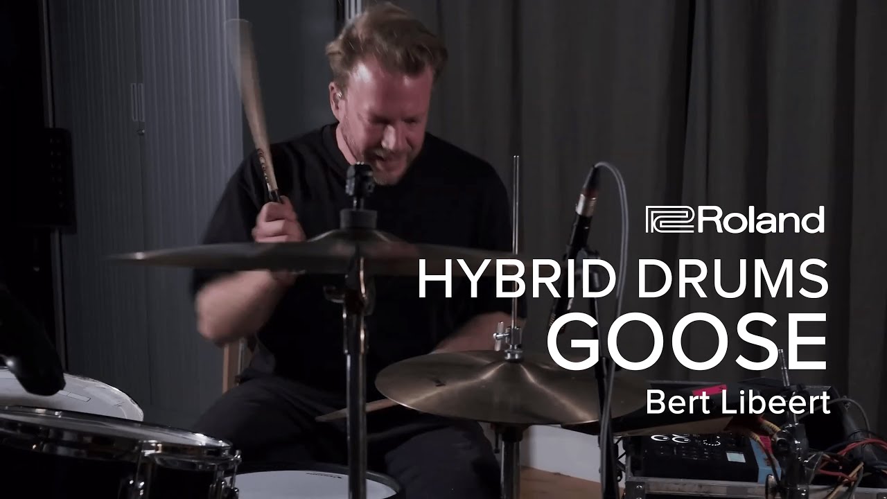 GOOSE - drummer Bert Libeert - Hybrid Drums (NL-FR-ENG) - YouTube