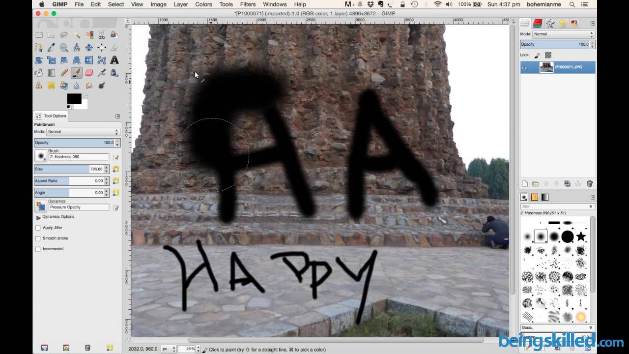 How To Change The Sizes And Opa Of The Brushes In GIMP YouTube How To Change The Sizes And Opa Of The Brushes In GIMP YouTube