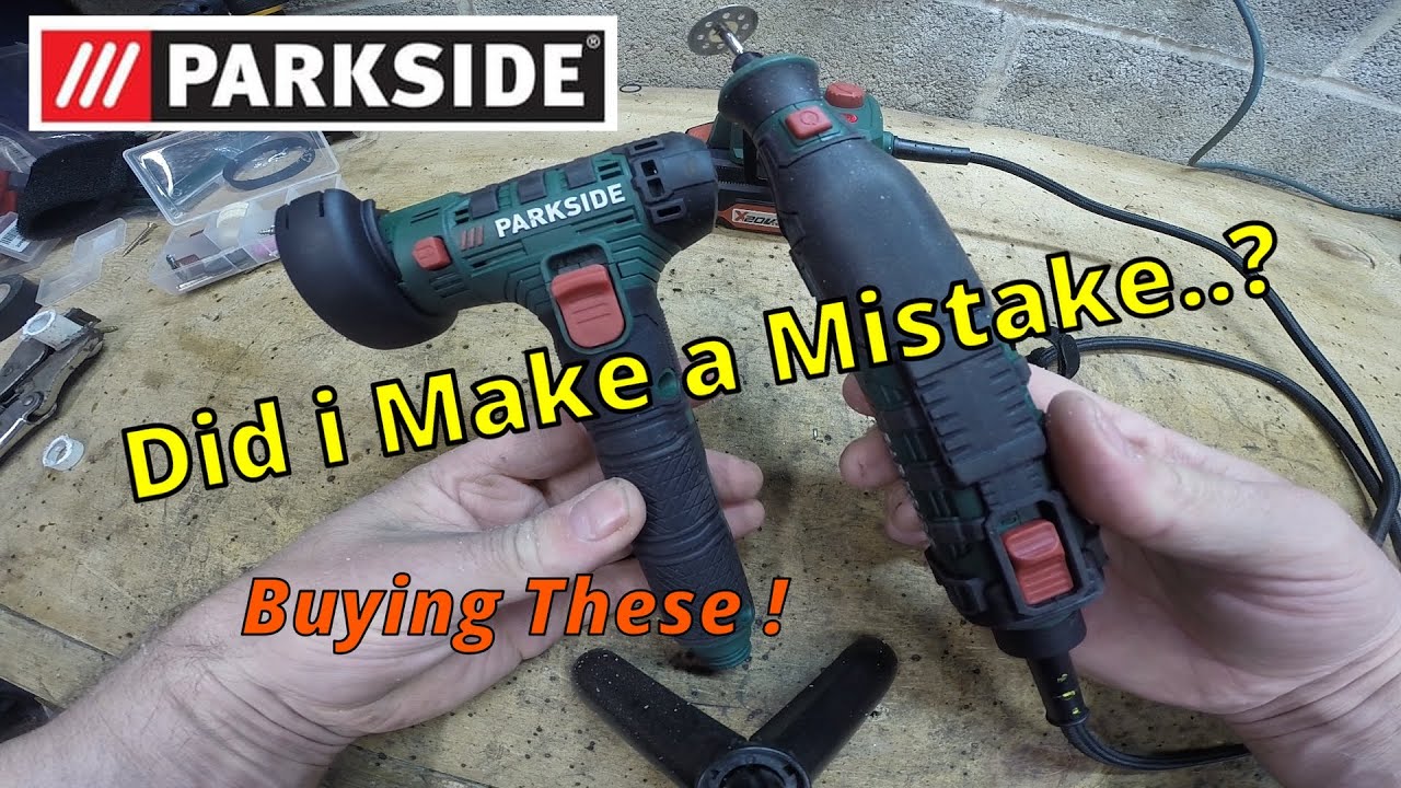 Parkside 20v Cordless Mini Cutoff Tool & Rotary (Dremel) Tool Set. Full ...