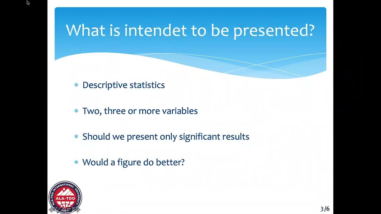 Biostatistics 5: Tables and the average - YouTube