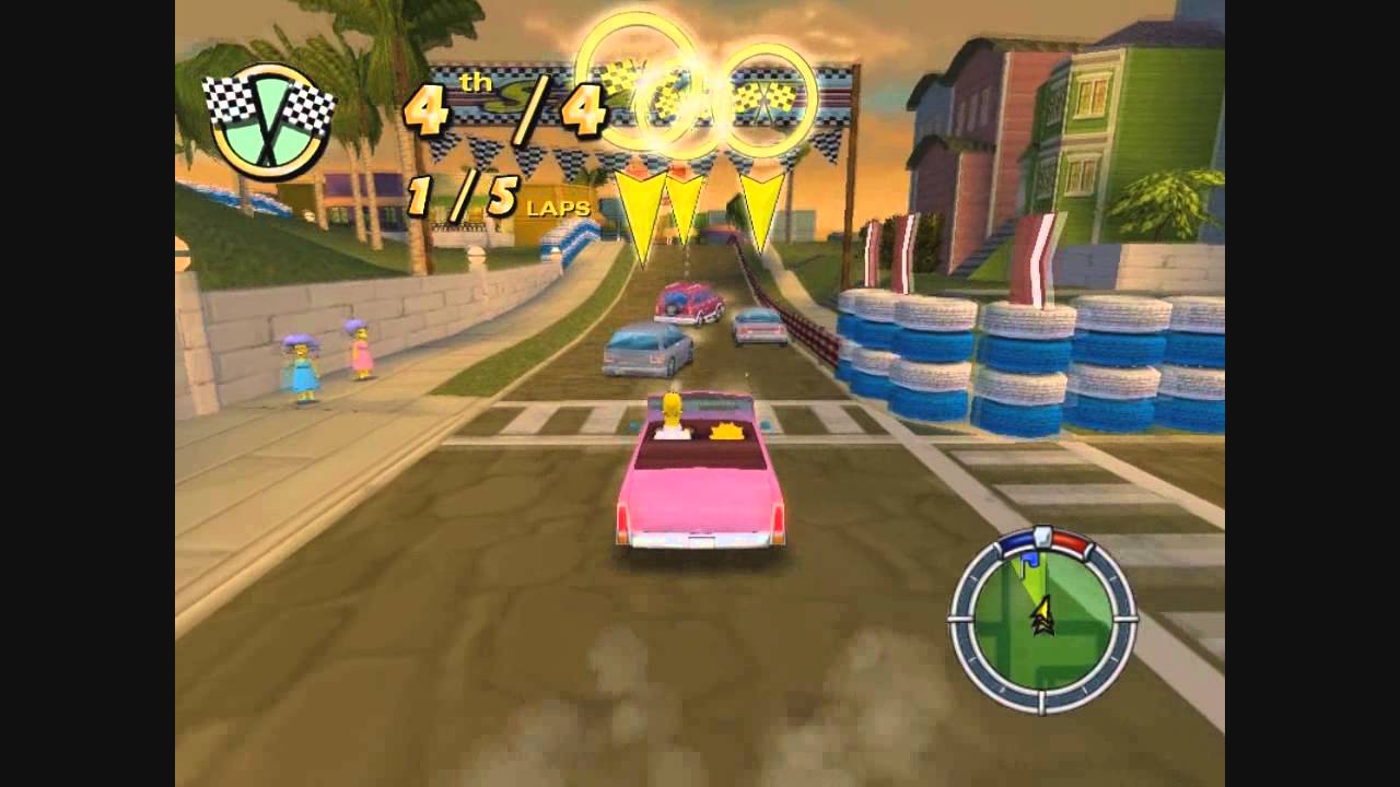 The Simpsons Hit & Run Family Sedan Challenge - level 3 street races ...
