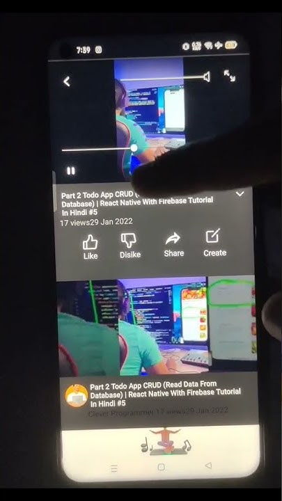 react native YouTube clone #ractnativeproject #reactnative #reactnavigation #shorts # ...