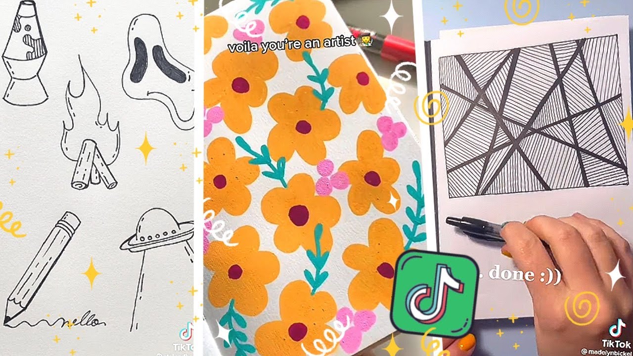 SIMPLE AND EASY DOODLES IDEAS | TikTok Compilation [LO-FI SOUNDTRACK ...