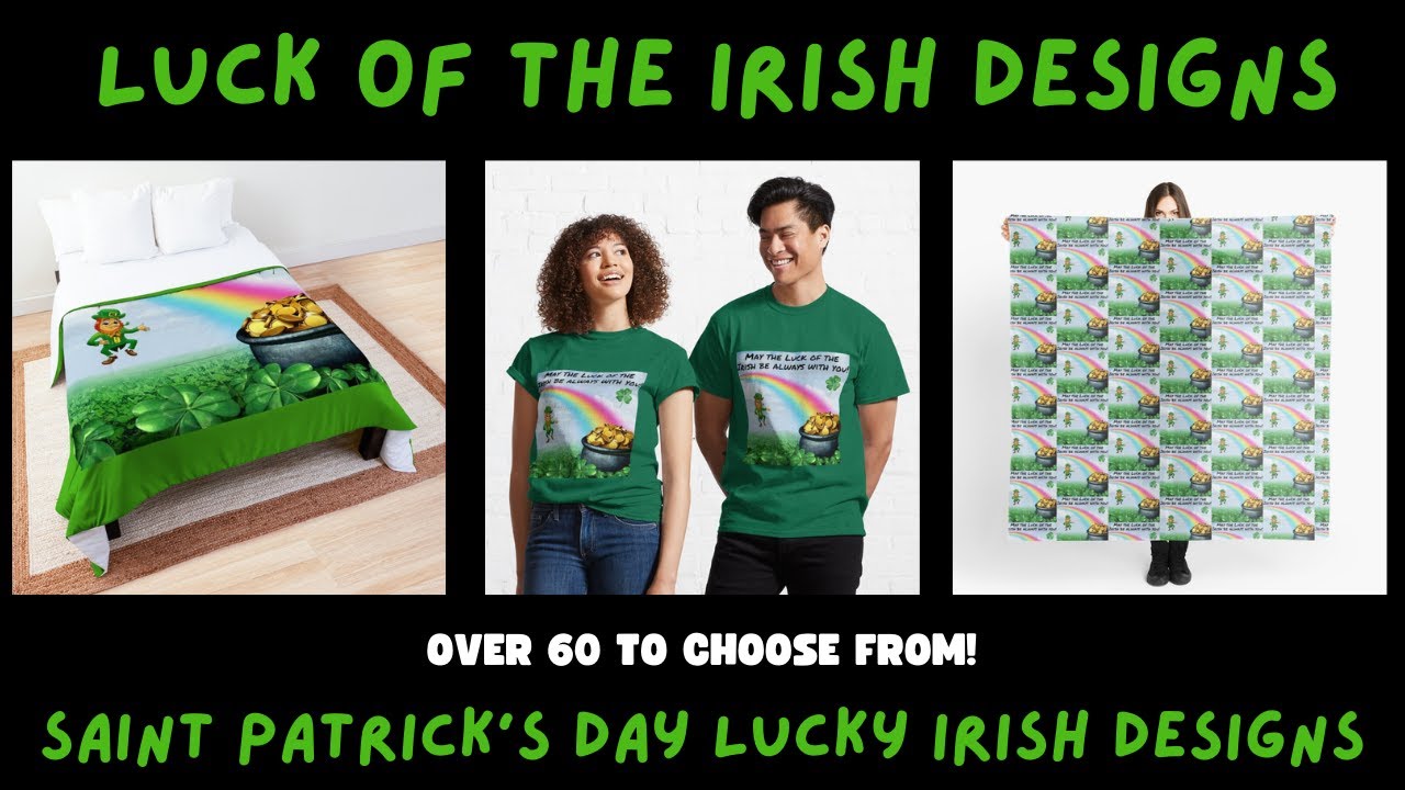 Saint Patrick's Day Lucky Irish Designs - YouTube