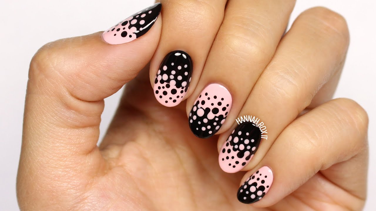 Easy Two Toned Dotticure - YouTube