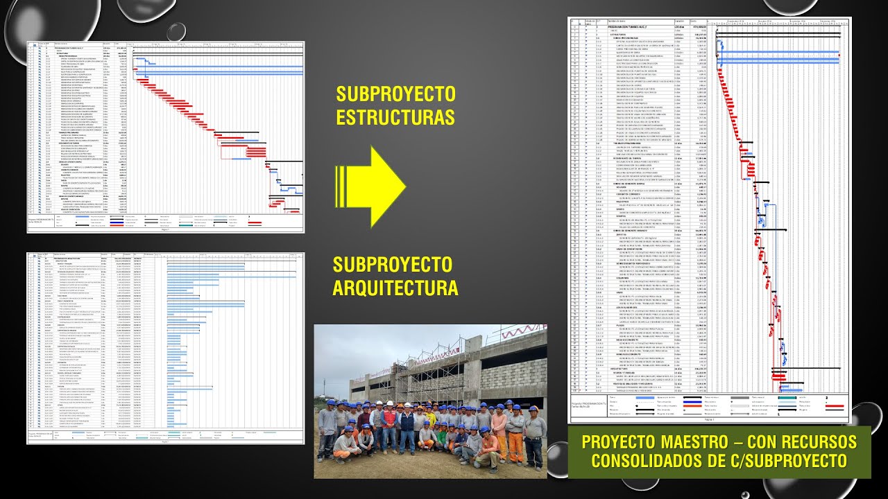 Subproyectos para crear un Proyecto Maestro MS Project 2016 - YouTube