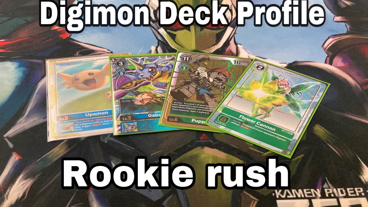 DIGIMON TCG BEST ROOKIE RUSH BLUE/GREEN DECK PROFILE - YouTube