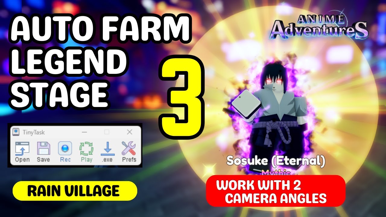 AUTO LEGEND STAGE 3 Rain Village *No OP Trait* Anime Adventures Roblox ...