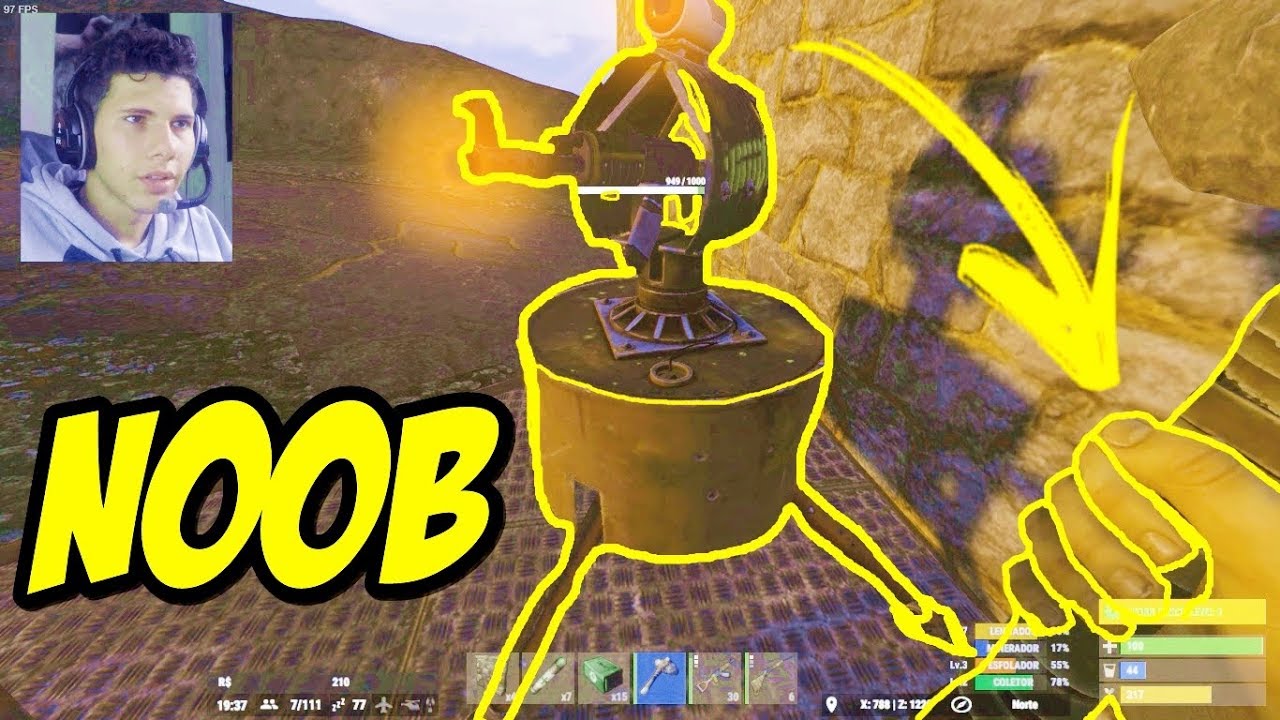 RUST - QUANDO UM NOOB ENCONTRA UMA SENTRY GUN ‹ Lejoya › - YouTube