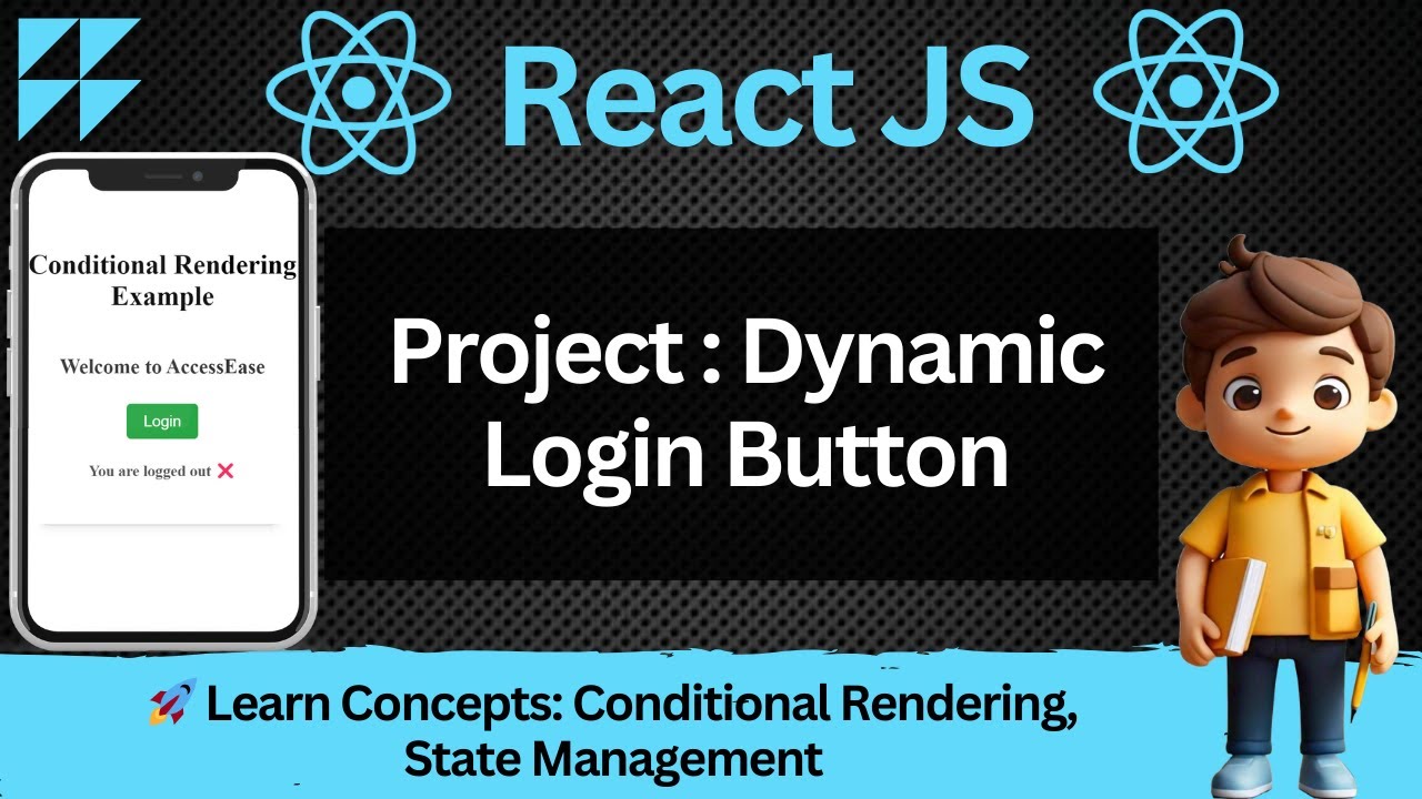 🚀 Create A Dynamic Login Button In Reactjs Learn Conditional 9805