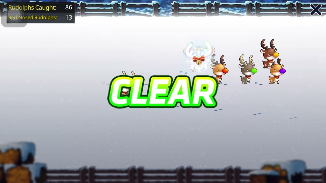 MapleStory M - Happyville - Great Rudolph Escape! - YouTube