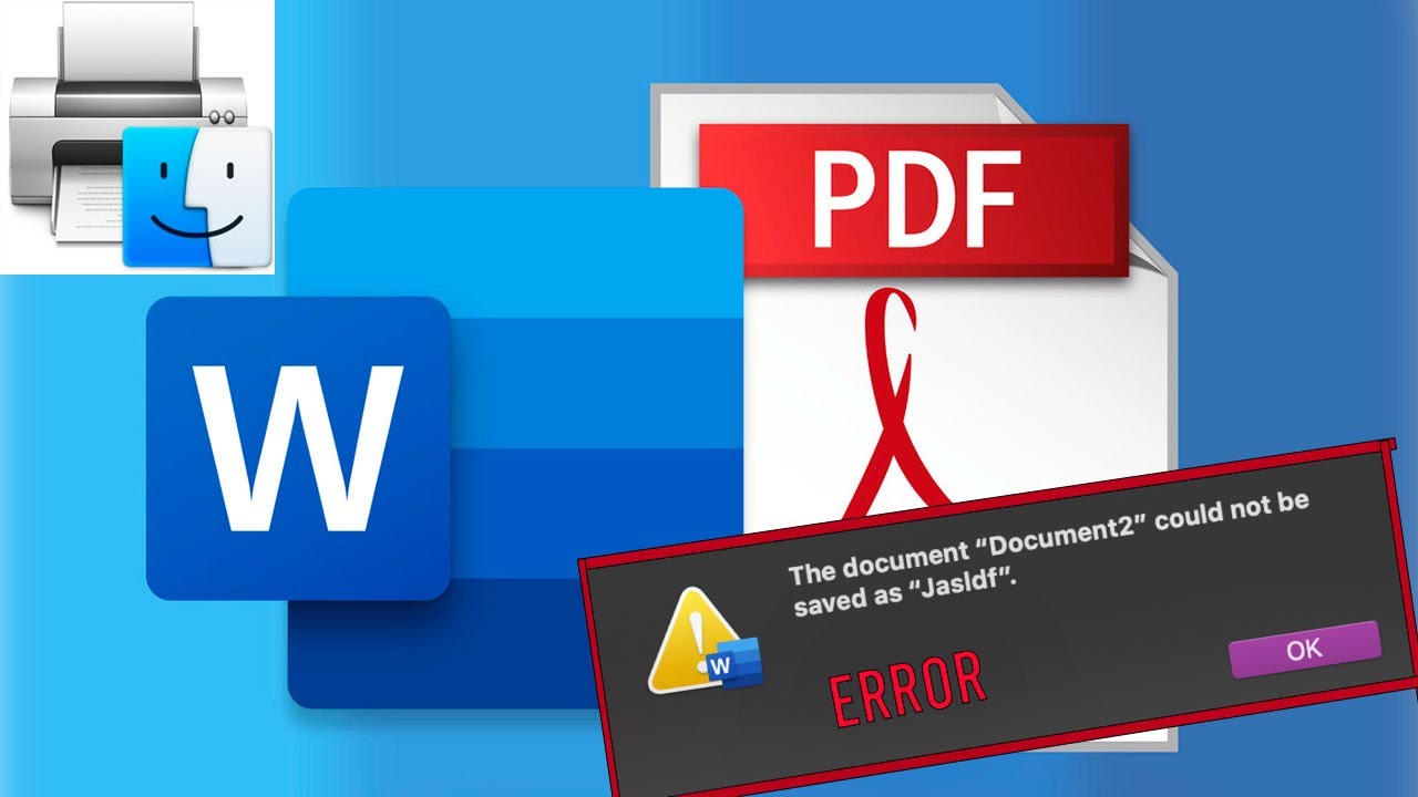 ‼️ SOLUCIÓN del ERROR al Imprimir, exportar/convertir (de Word a PDF) en MAC!!!! - YouTube