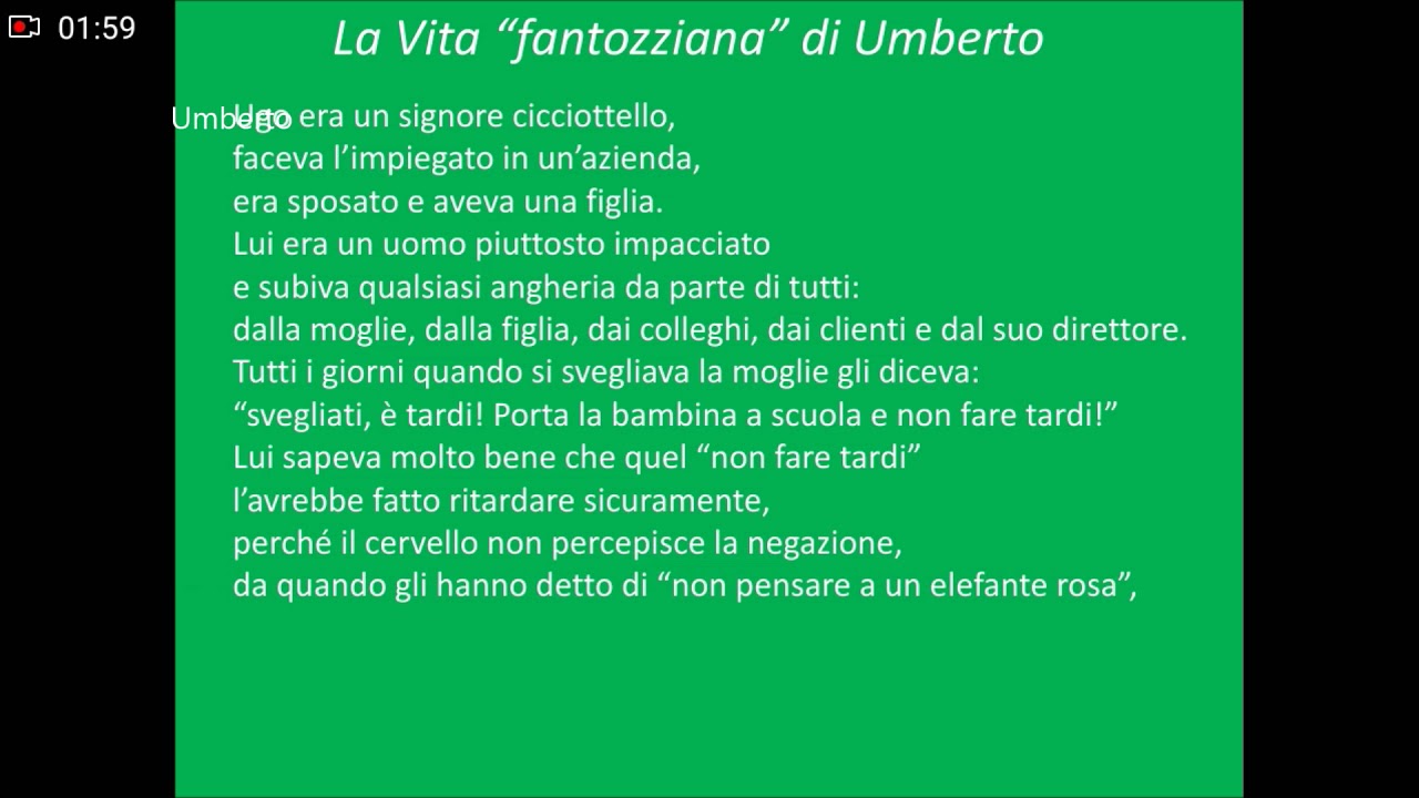 Lettura A2: La vita di Umberto (imperfetto) - YouTube