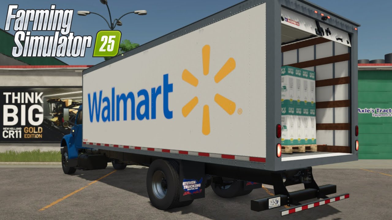 FS25 - International 4900 WALMART BOX TRUCK - NEW TRUCK MOD for Farming ...