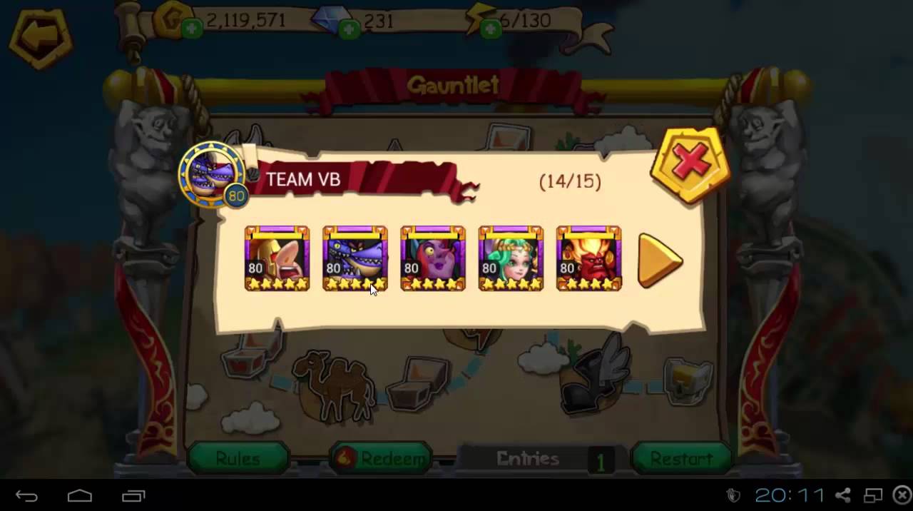 Gods Rush 70 уровень - YouTube