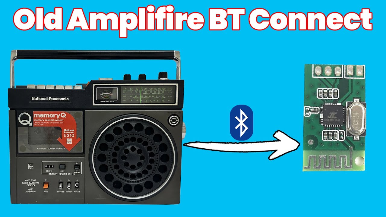 Old Amplifier Bluetooth Module Connection - YouTube
