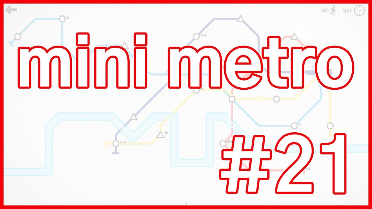 [Mini Metro - Beginner #21] Lagos 1425 Passengers - No comment - YouTube