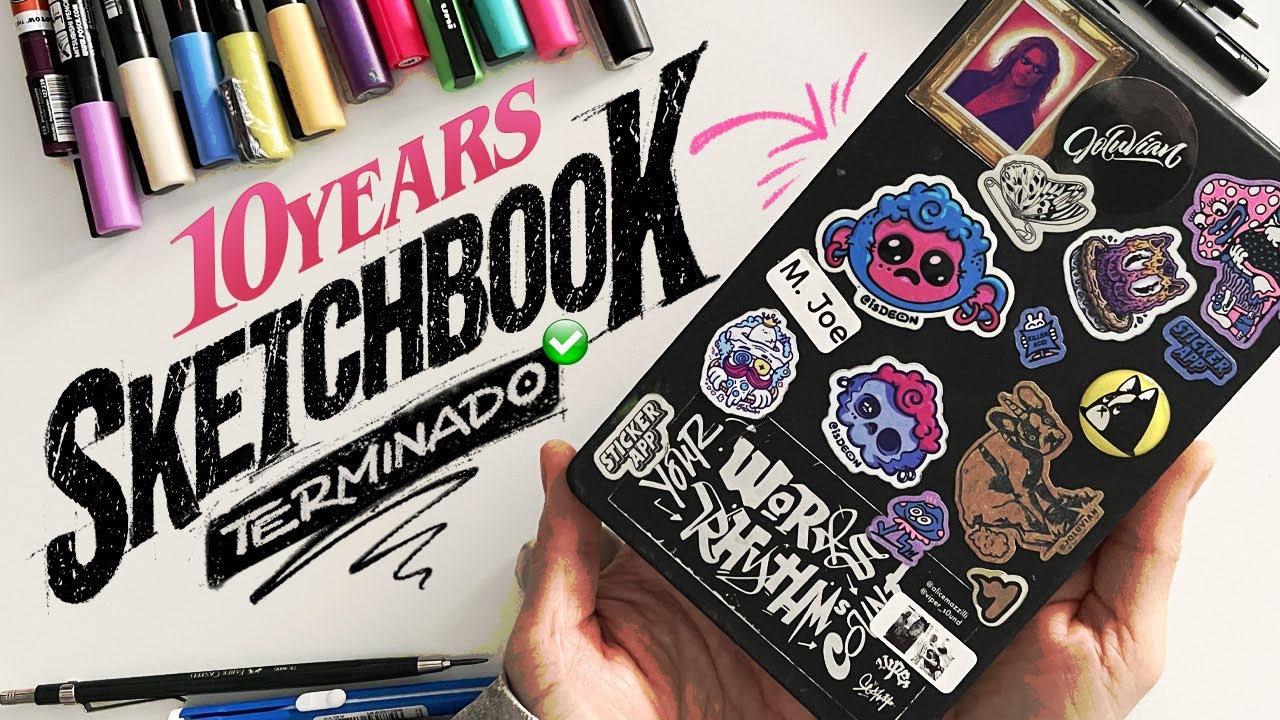 10 Years Sketchbook • A Decade Drawing √ - YouTube
