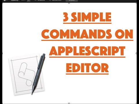 3 Simple Commands On Applescript Editor W/Mr SlothJamie - YouTube